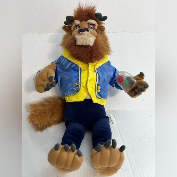 Disney | Toys | Disney Store Beauty The Beast Beast Talking Plush ...